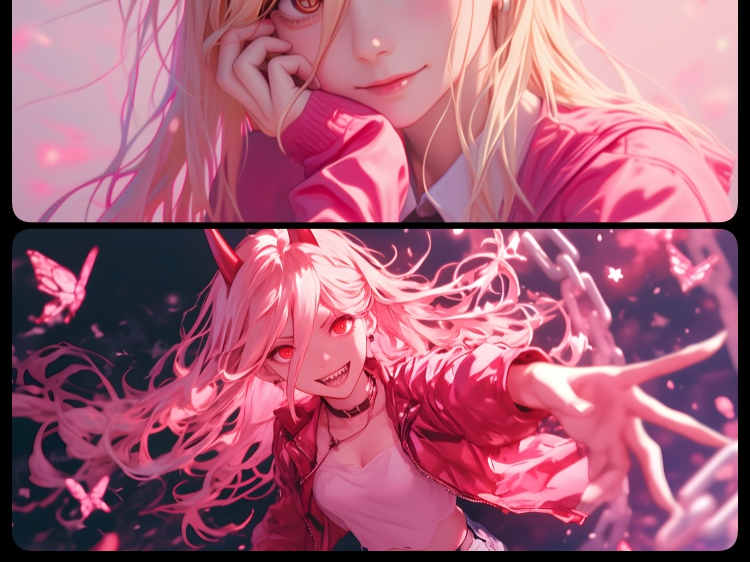 [电锯人帕瓦]二创同人动漫壁纸 AICG 原创制作_瞳刖-站酷ZCOOL