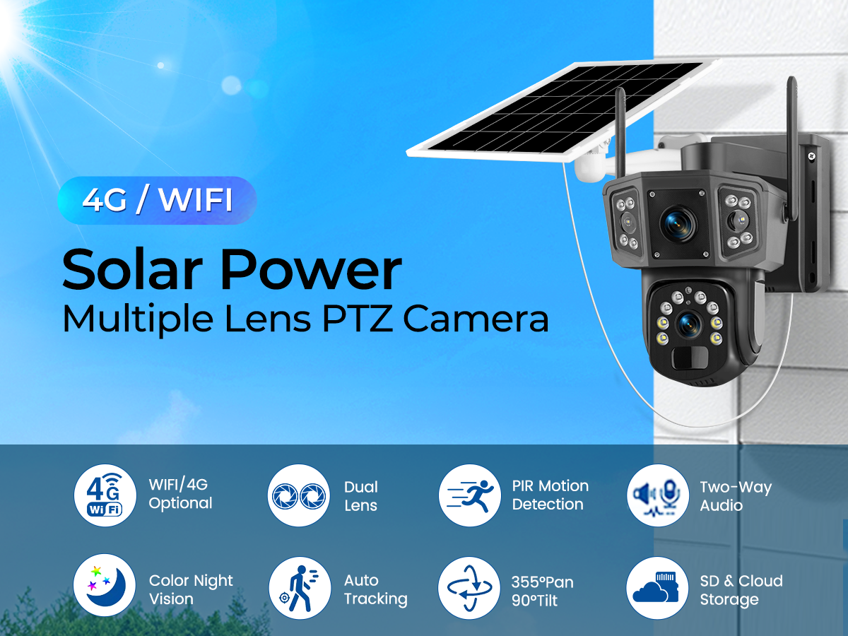 太阳能安防监控摄像机详情页设计_黑不惑-站酷ZCOOL