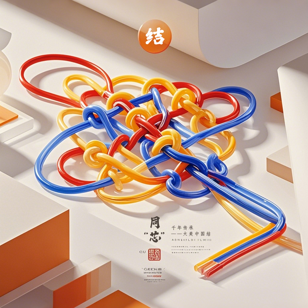 大美中国结 · 同“芯”结_小小小小Min-站酷ZCOOL