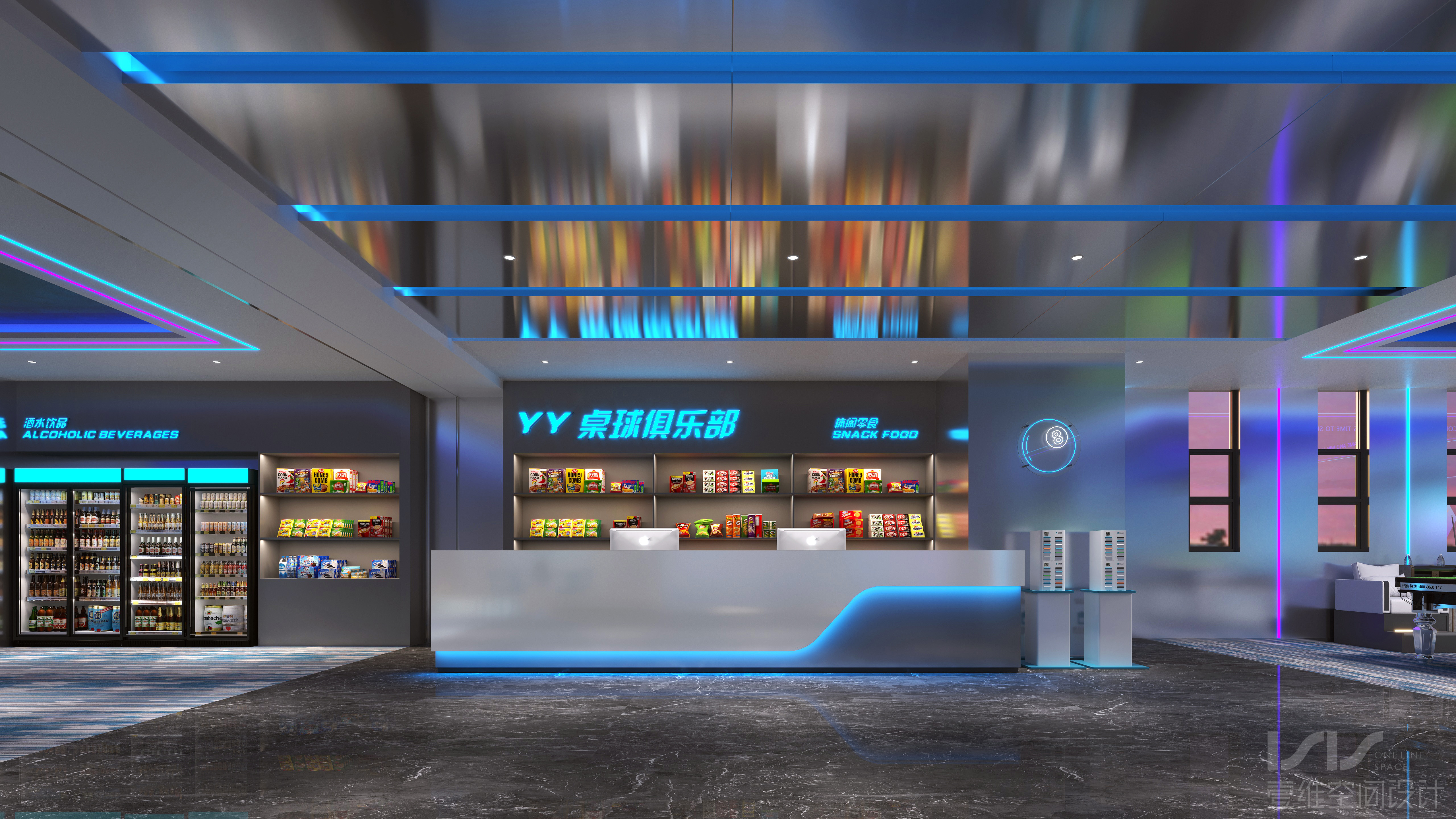 YY桌球俱乐部-KTV_空间设计一乐哥-站酷ZCOOL