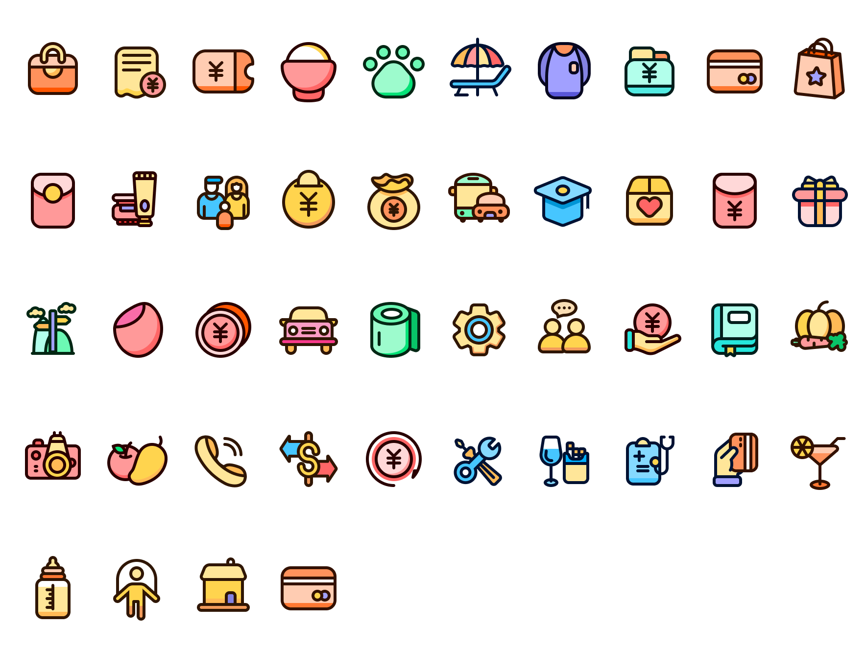 iCost记账彩色图标集_cbangchen-站酷ZCOOL