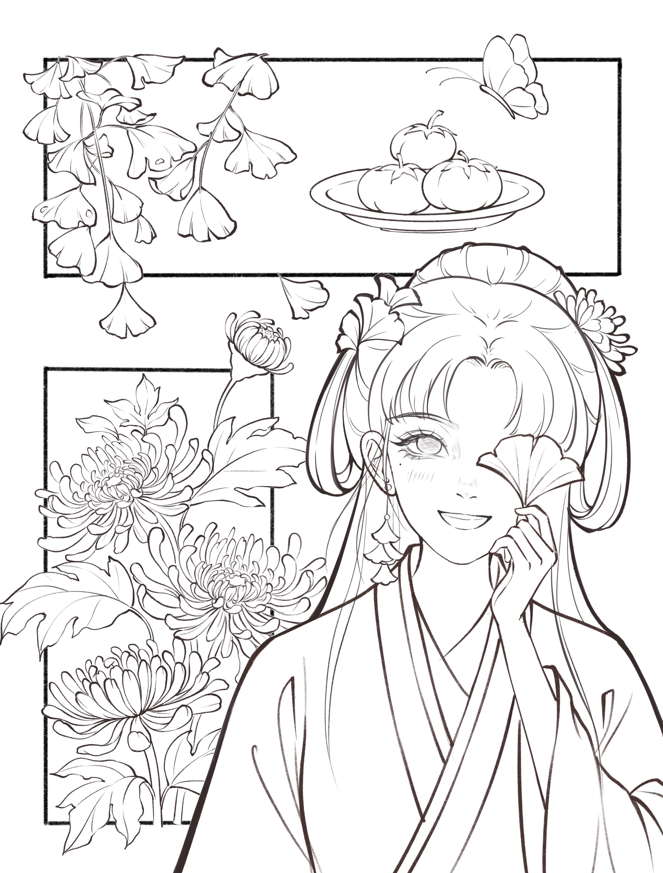 秋分节气分镜插画_一直很安静0221-站酷ZCOOL