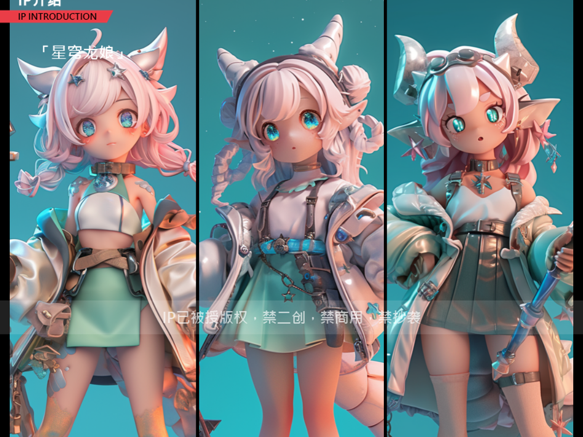 IP设计【星穹龙娘】大地系列_瞳刖-站酷ZCOOL