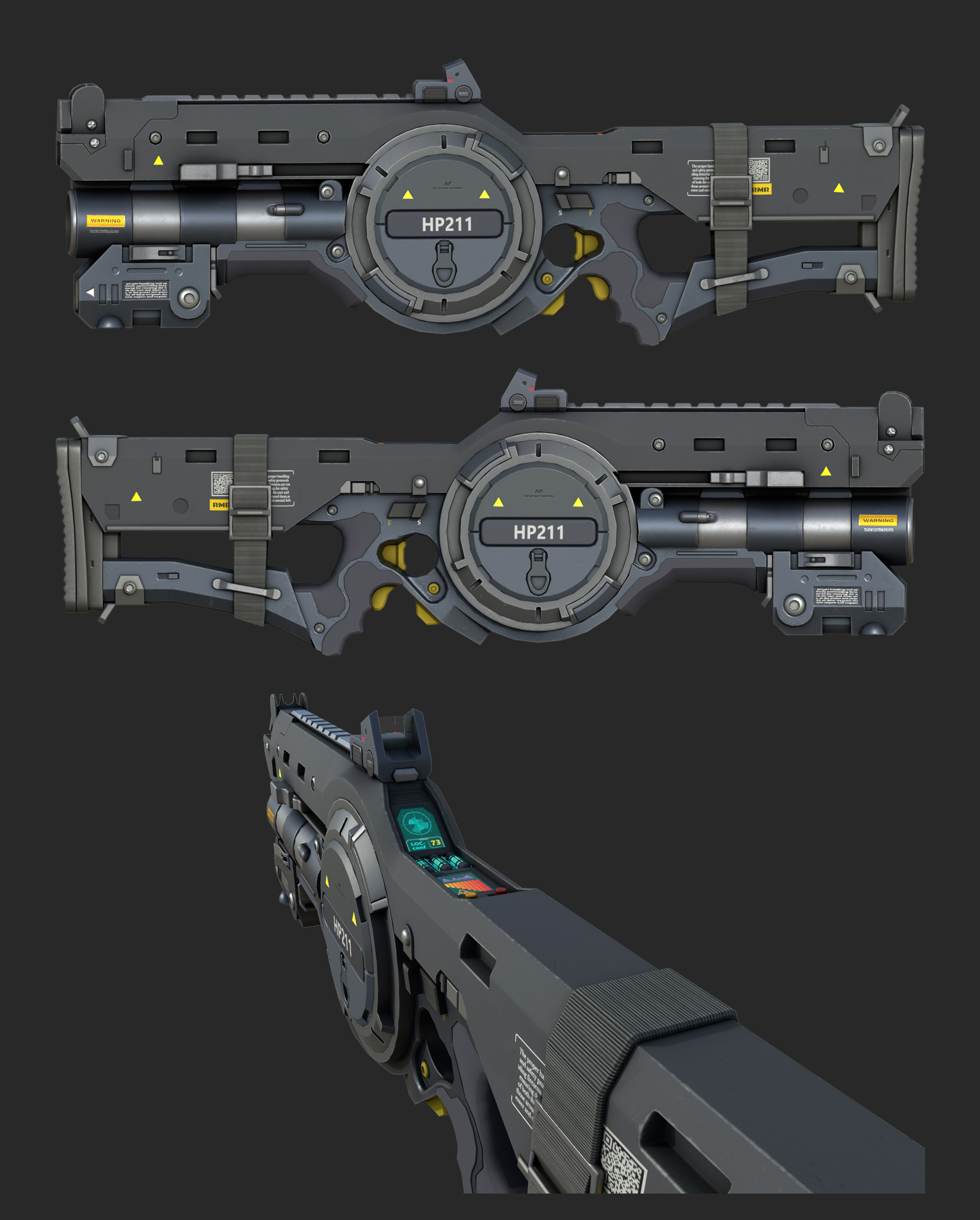 次时代建模-科幻枪械_Z279436408-站酷ZCOOL