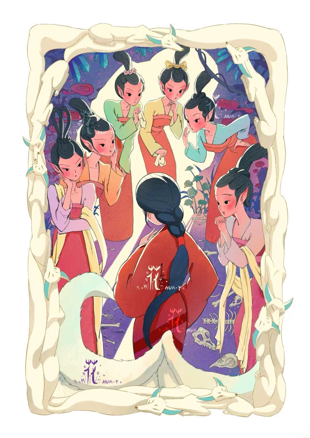 狐狸洞里最美的！？_花子Hhhh-站酷ZCOOL