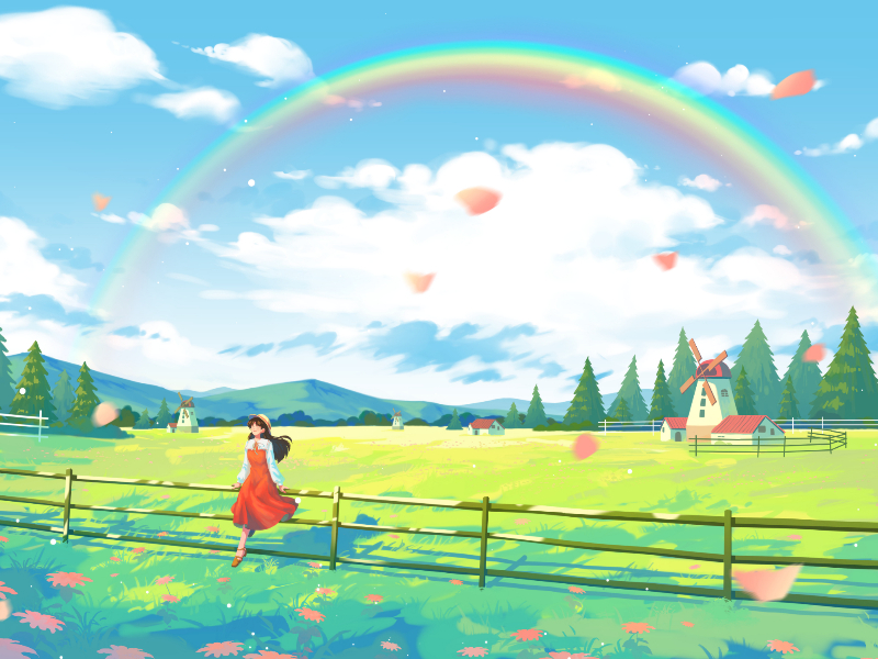 在草场小憩_七盒Miyami-站酷ZCOOL