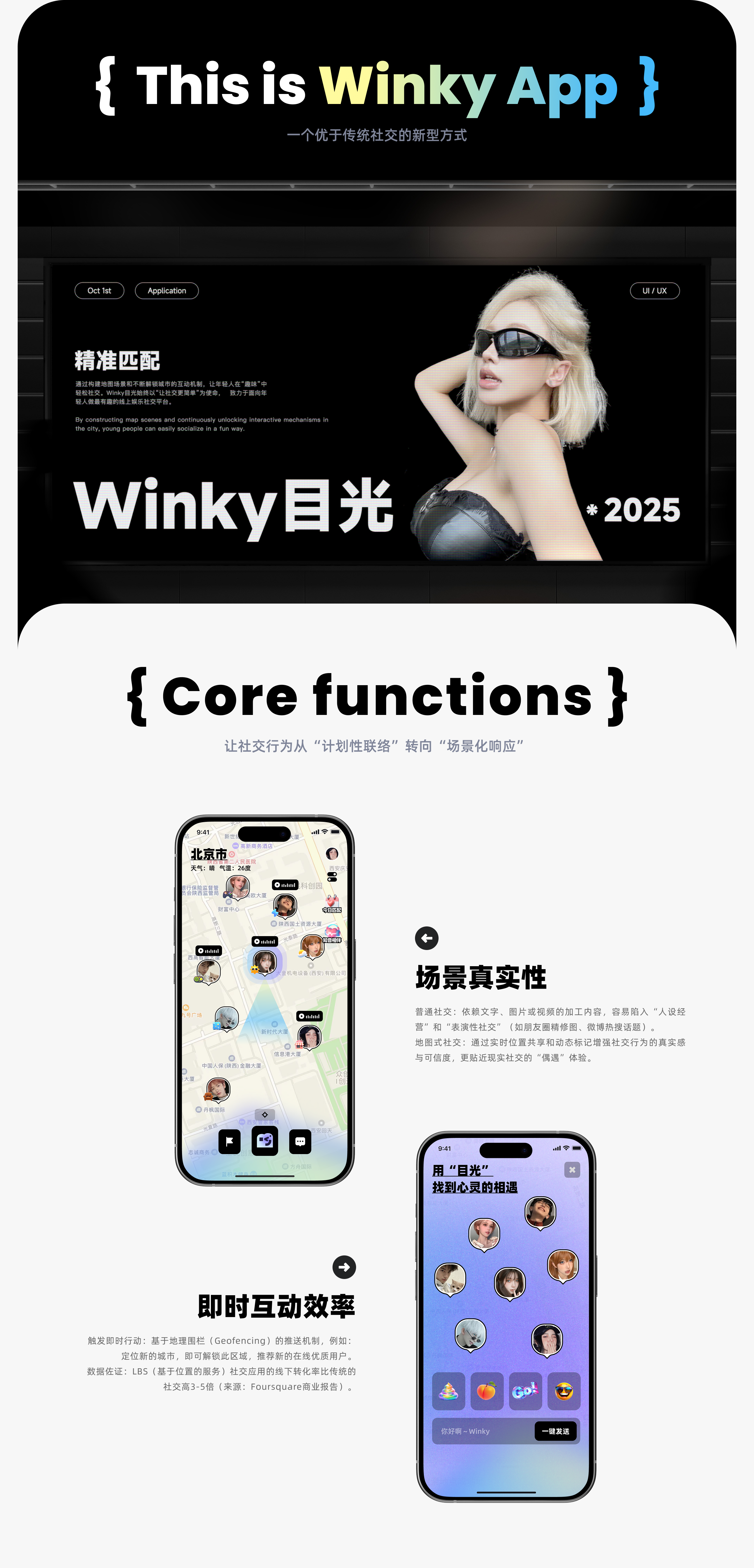 Winky目光｜地图式社交APP_Danger_Design-站酷ZCOOL