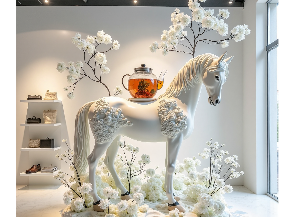 Ai商业美陈-骏影茶韵植趣境_NO85757-站酷ZCOOL