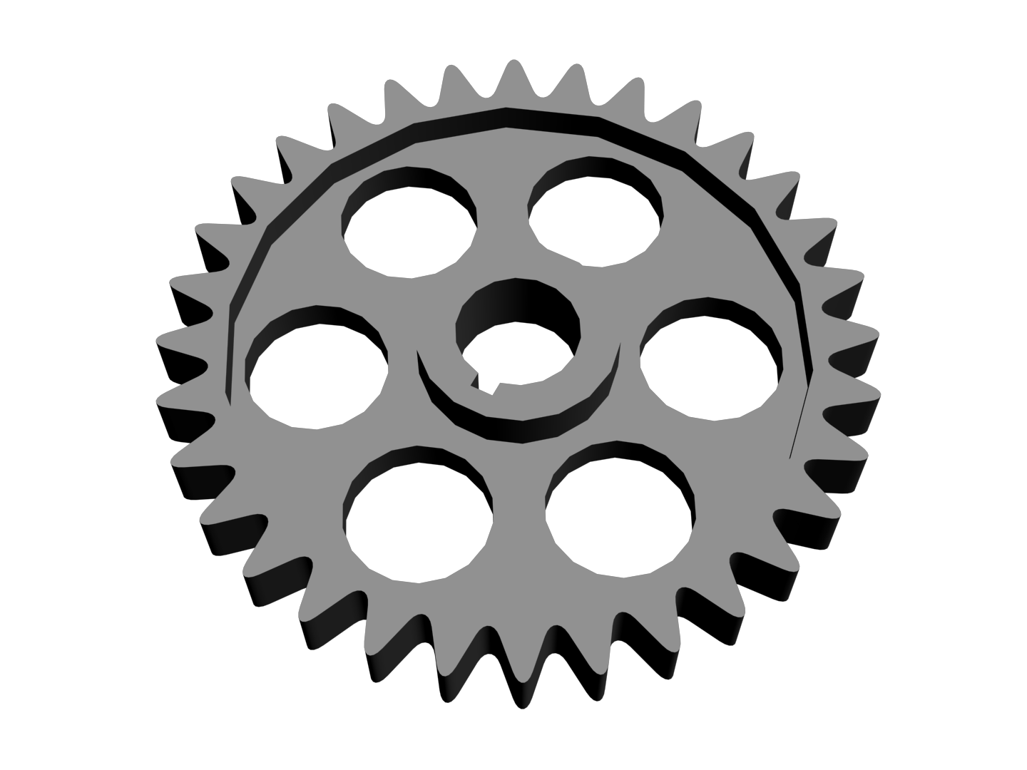 2025建模打卡-Day1-齿轮低模_0tvuD3VE6r-站酷ZCOOL