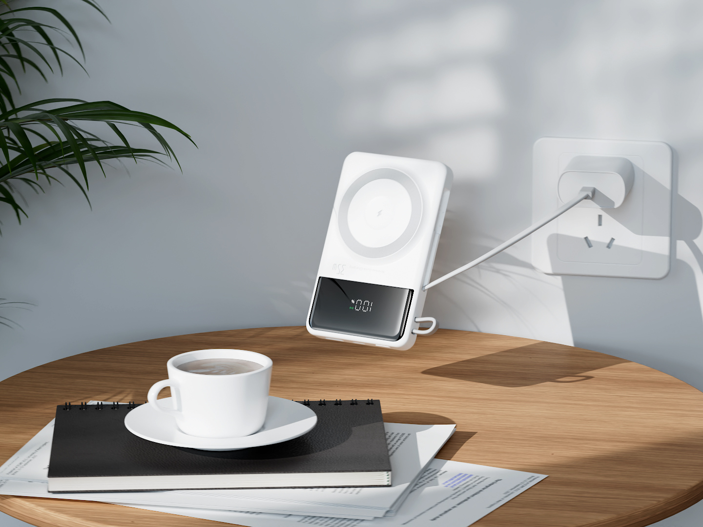 自带线无线充电宝动画_TMLA烫麻辣-站酷ZCOOL