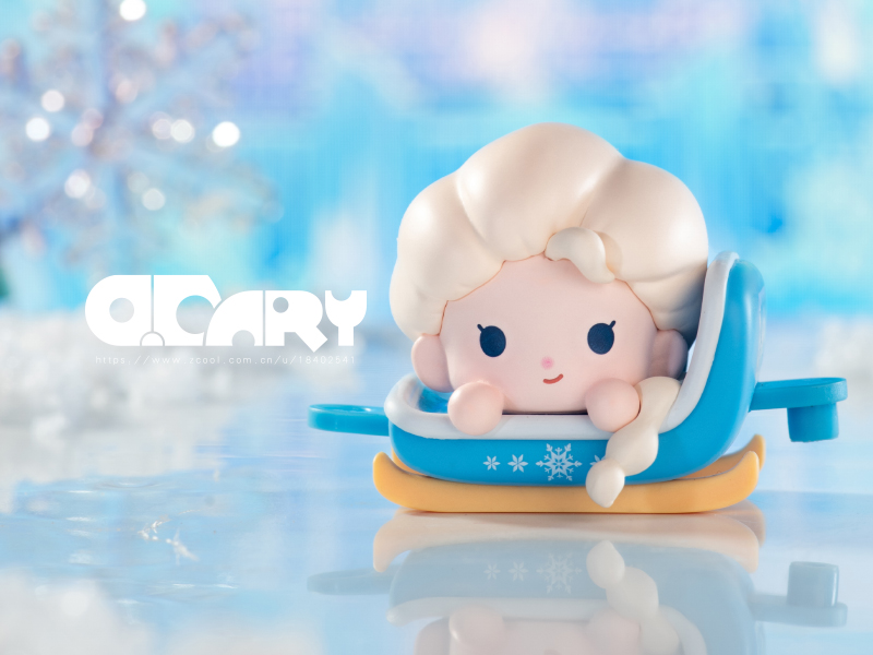 微次元 冰雪奇缘雪橇系列萌粒盲盒潮玩拍摄_Dgary摄影-站酷ZCOOL