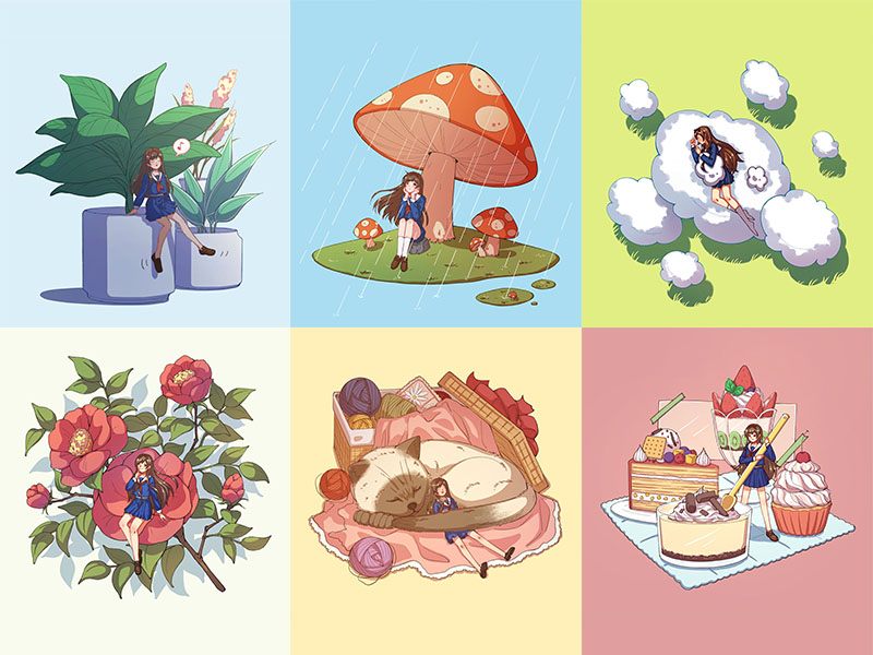 【藏身之处】系列插图_七盒Miyami-站酷ZCOOL