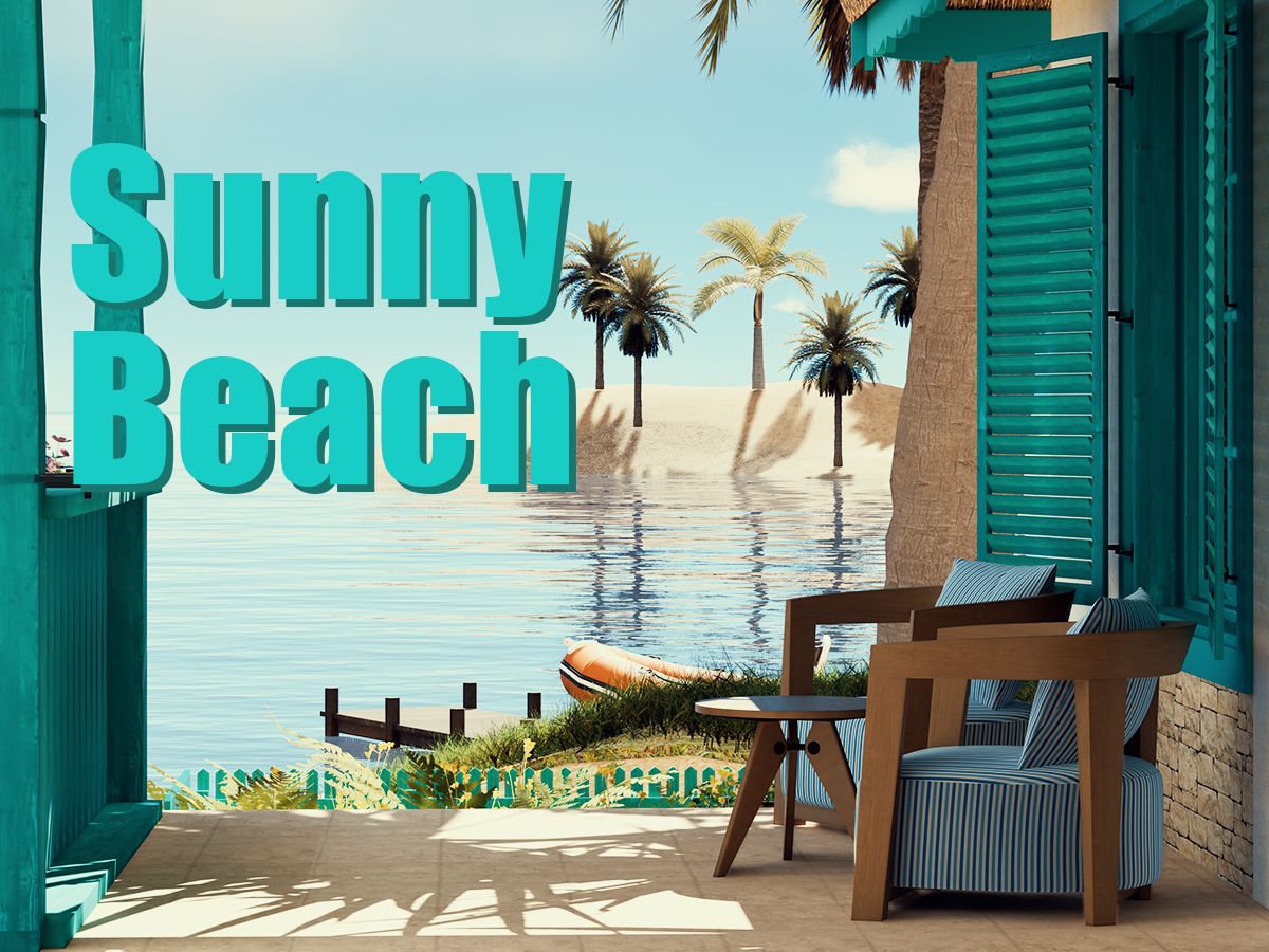 【Twinmotion】Sunny Beach_White_Guys-站酷ZCOOL
