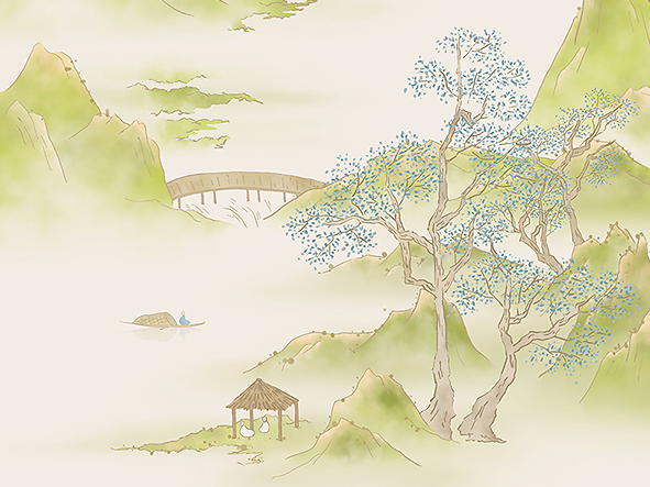 中式山水画_shelly雪-站酷ZCOOL