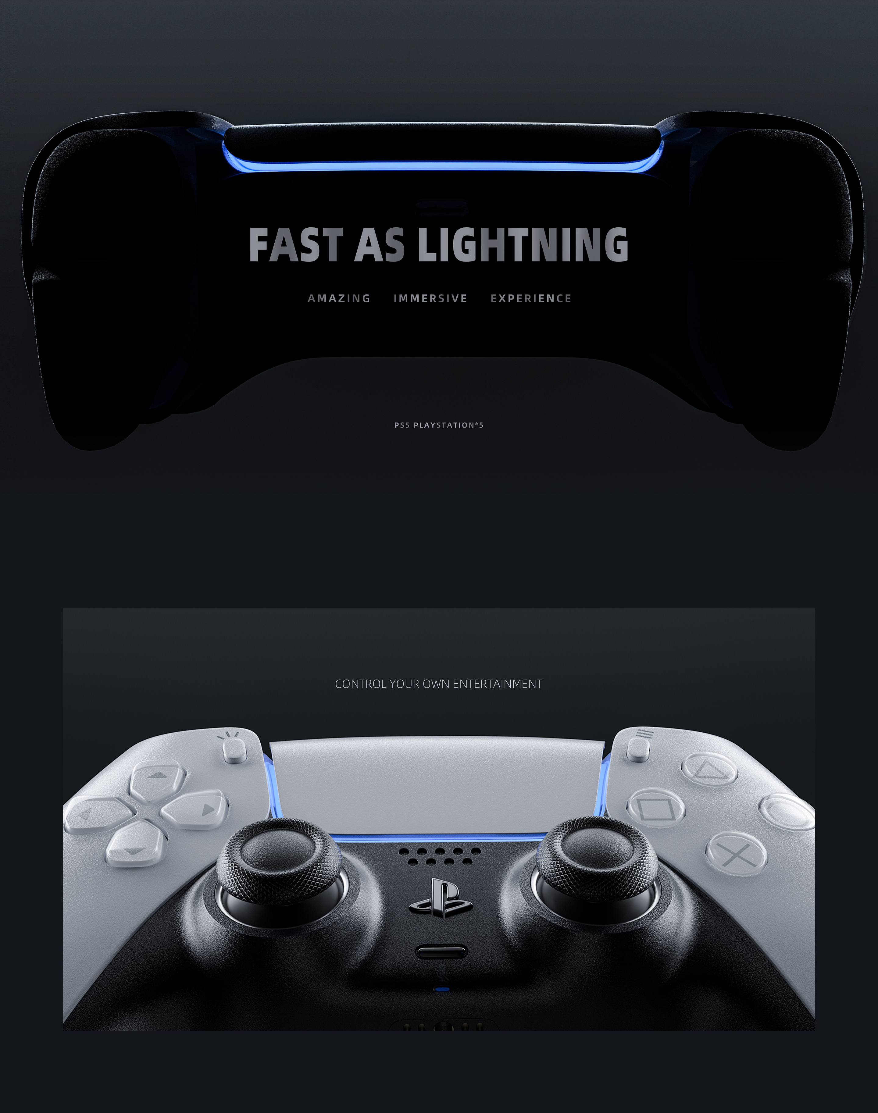 ps5游戏机渲染作品_深圳范三渲3D-站酷ZCOOL