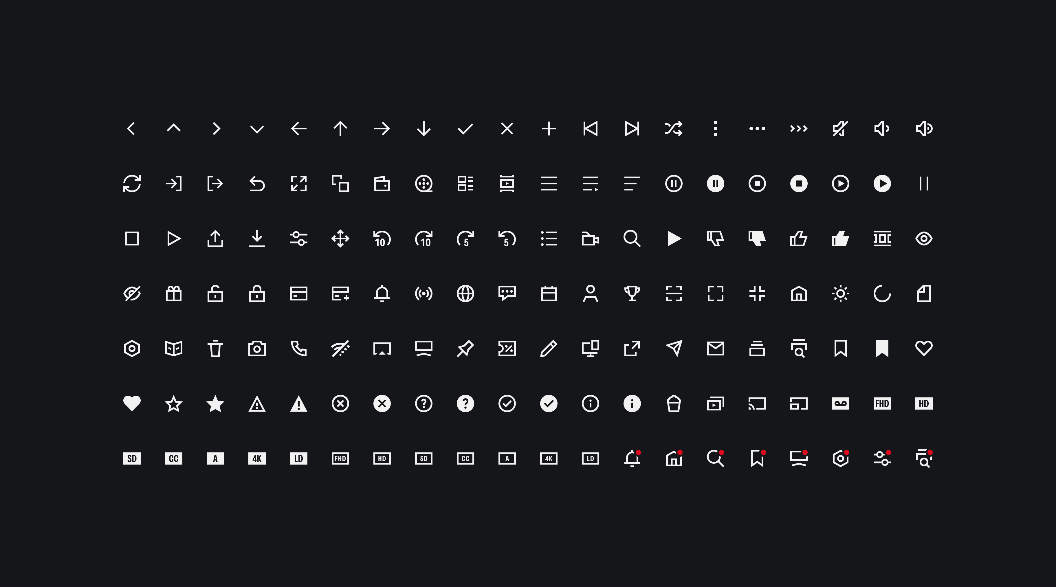 Online Cinema Icons_Miranchukova-站酷ZCOOL