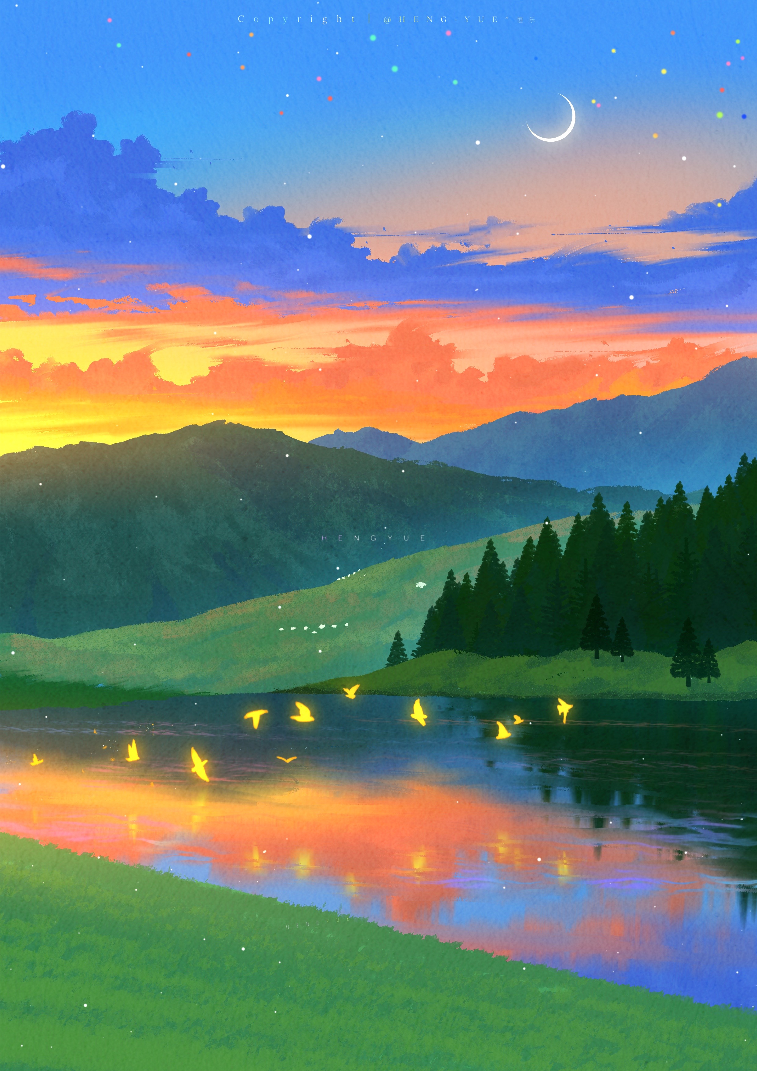 飞过彩色的世界_HENGYUE-站酷ZCOOL