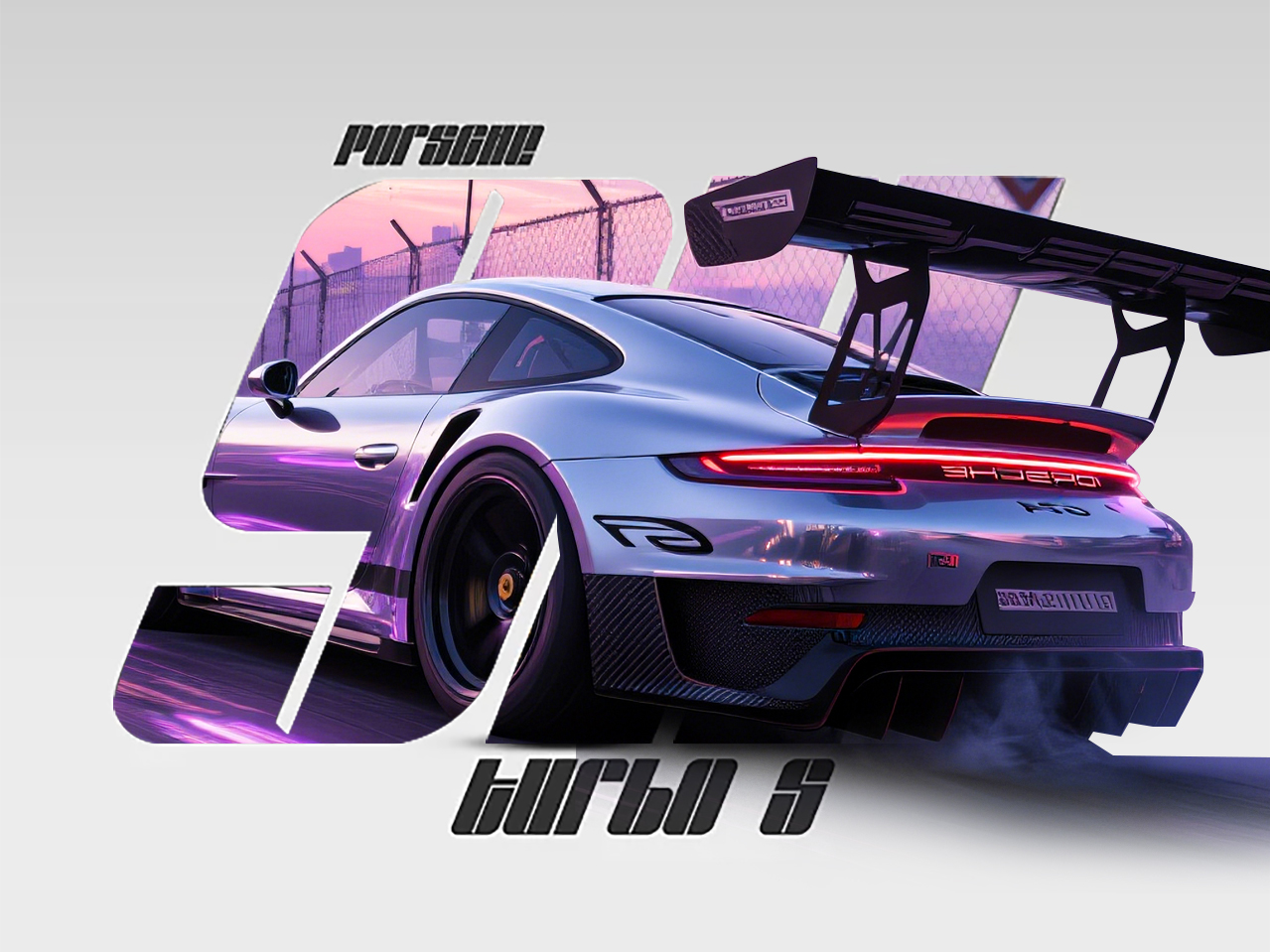 赛博朋克版[保时捷911]”男人的梦想“_害羞的割草-站酷ZCOOL