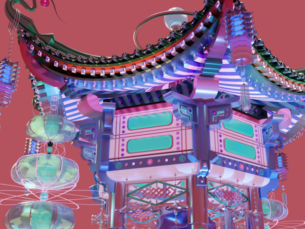 3D ART宝奁亭_BU琢-站酷ZCOOL