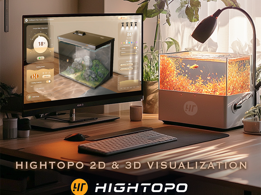 AR 智能生态鱼缸组态远控平台 | 图扑软件_图扑软件Hightopo-站酷ZCOOL
