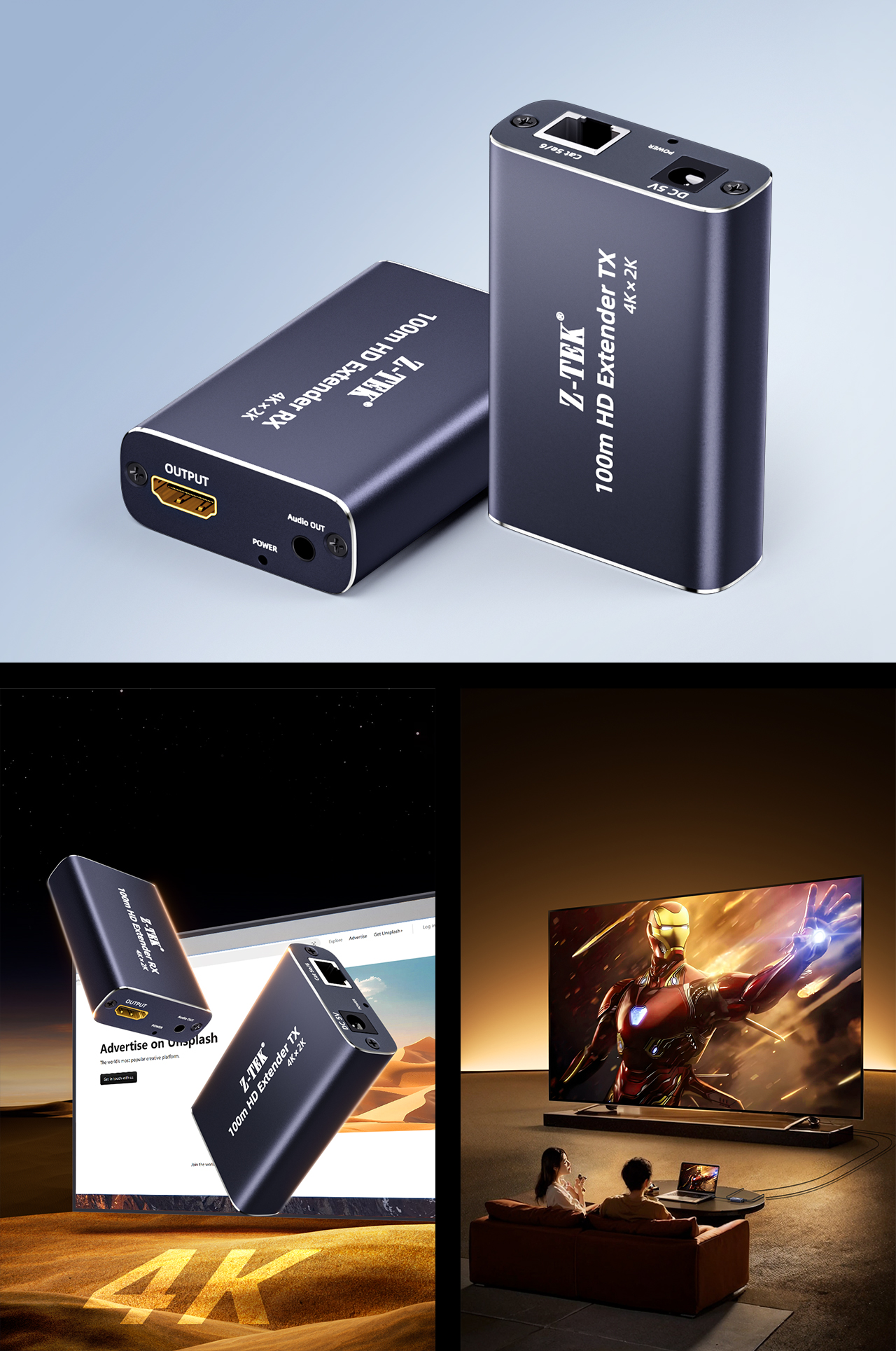 HDMI延长器带环出-工作图_水底月-站酷ZCOOL