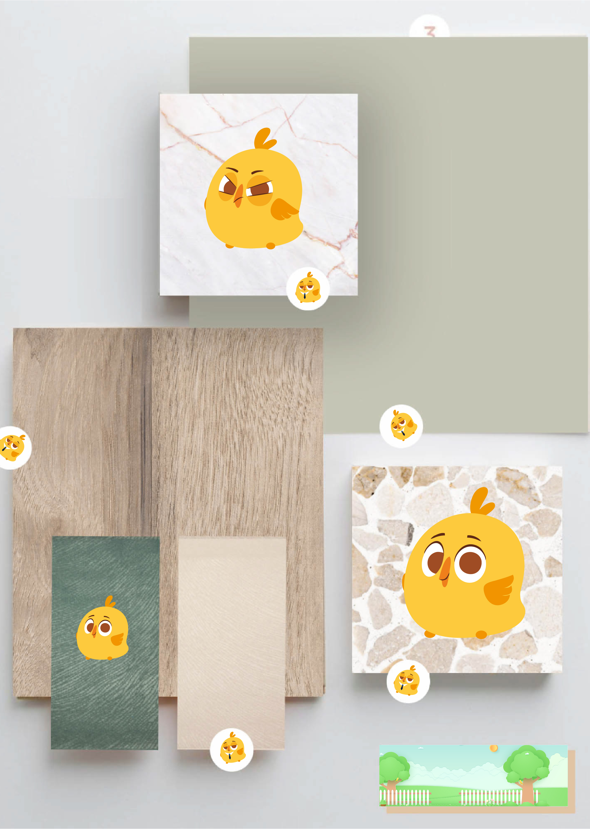 鸡卡通IP_康的设计0516-站酷ZCOOL