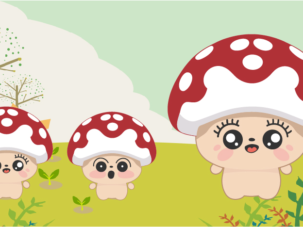 蘑菇卡通IP_康的设计0516-站酷ZCOOL
