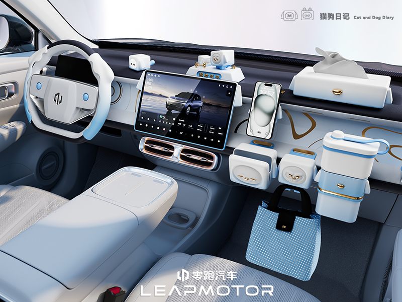 零跑B10百变副驾 |猫狗日记_我是你小强哥-站酷ZCOOL