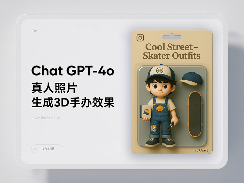 AIGC练习：用GPT-4o黑科技解锁AI生成手办盲盒挂件_Gracelei-站酷ZCOOL