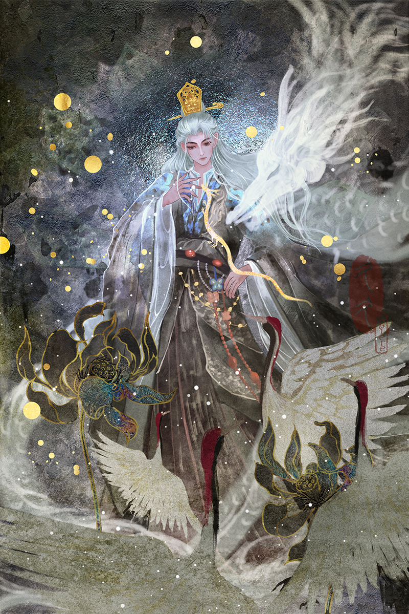 国宝拟人莲鹤方壶_Vviere久久-站酷ZCOOL