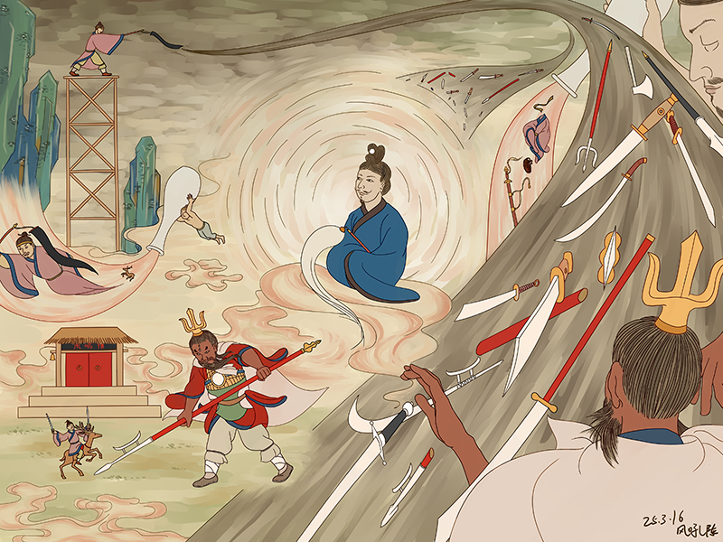 封神演义：风吼阵_描画天下-站酷ZCOOL