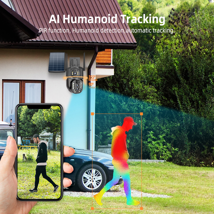 4G枪摇三目监控摄像头_CtrlAlt周-站酷ZCOOL