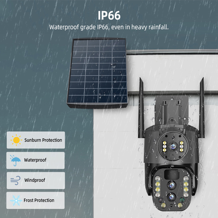 4G枪摇三目监控摄像头_CtrlAlt周-站酷ZCOOL