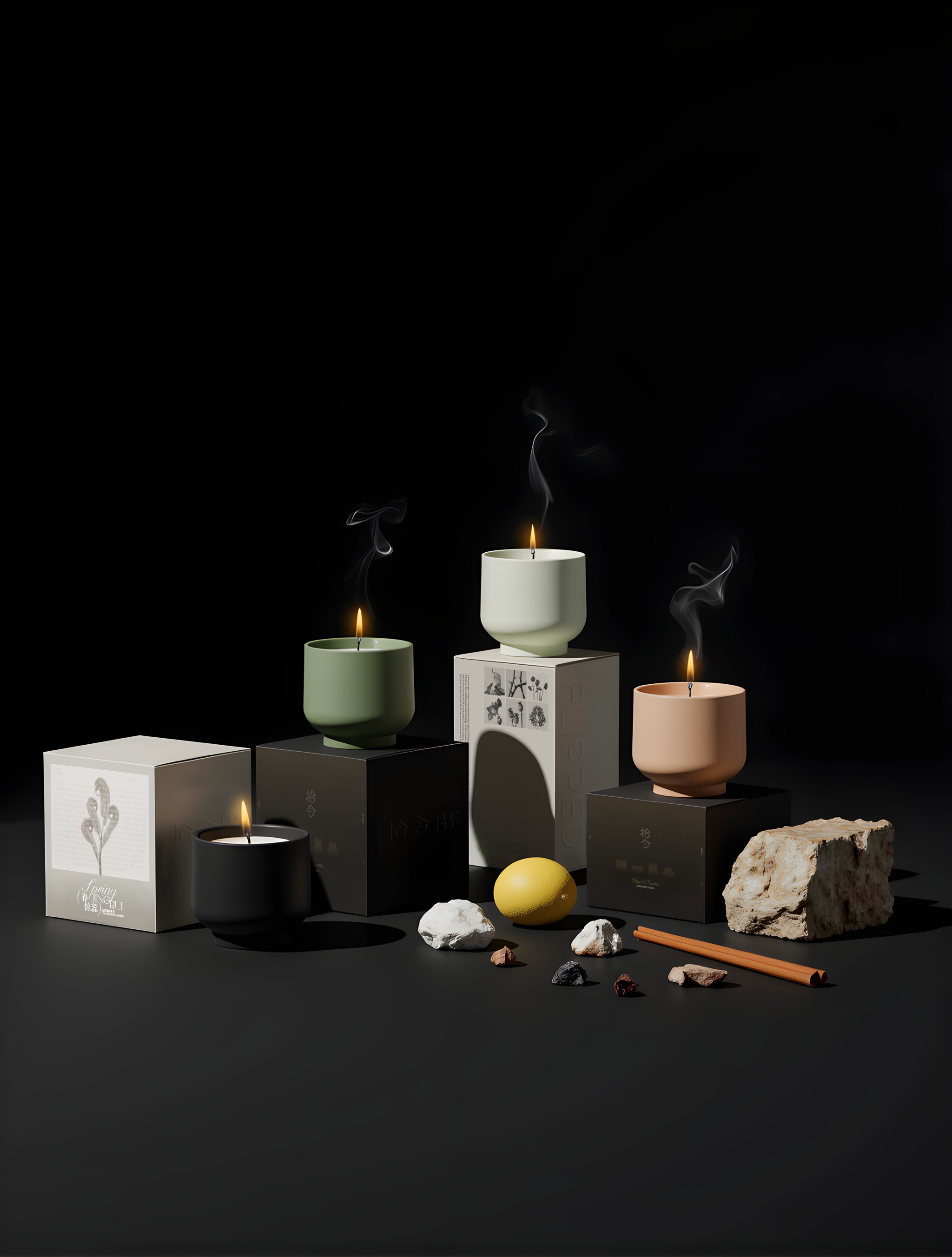 拾令FLIPPED | 新中式香薰品牌设计_设计中的OCD-站酷ZCOOL