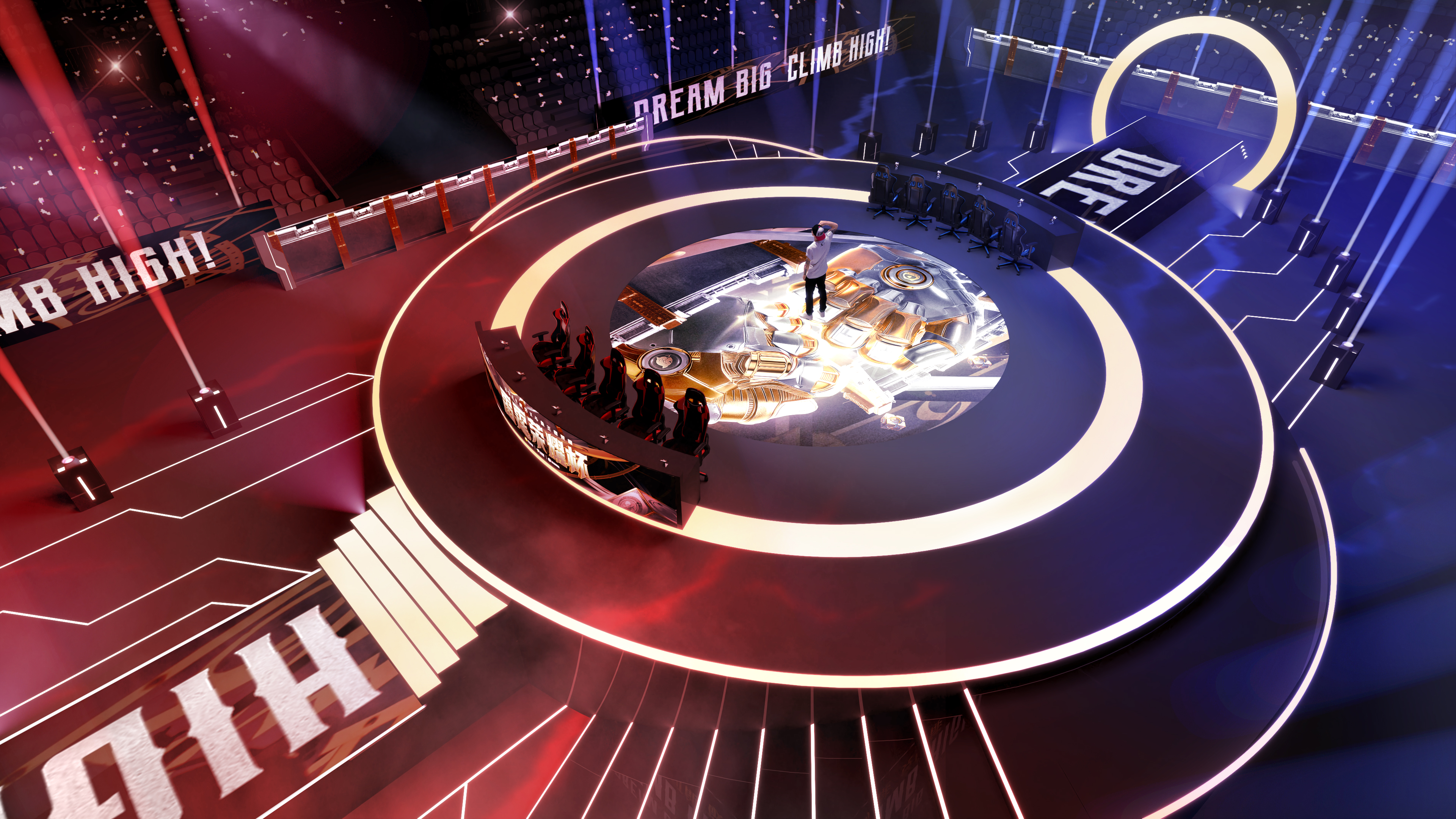 腾讯王者荣耀-舞美设计-雷霆荣耀杯_独立大厨-站酷ZCOOL