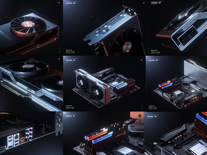 RTX显卡2080/OC渲染_一望无边-站酷ZCOOL