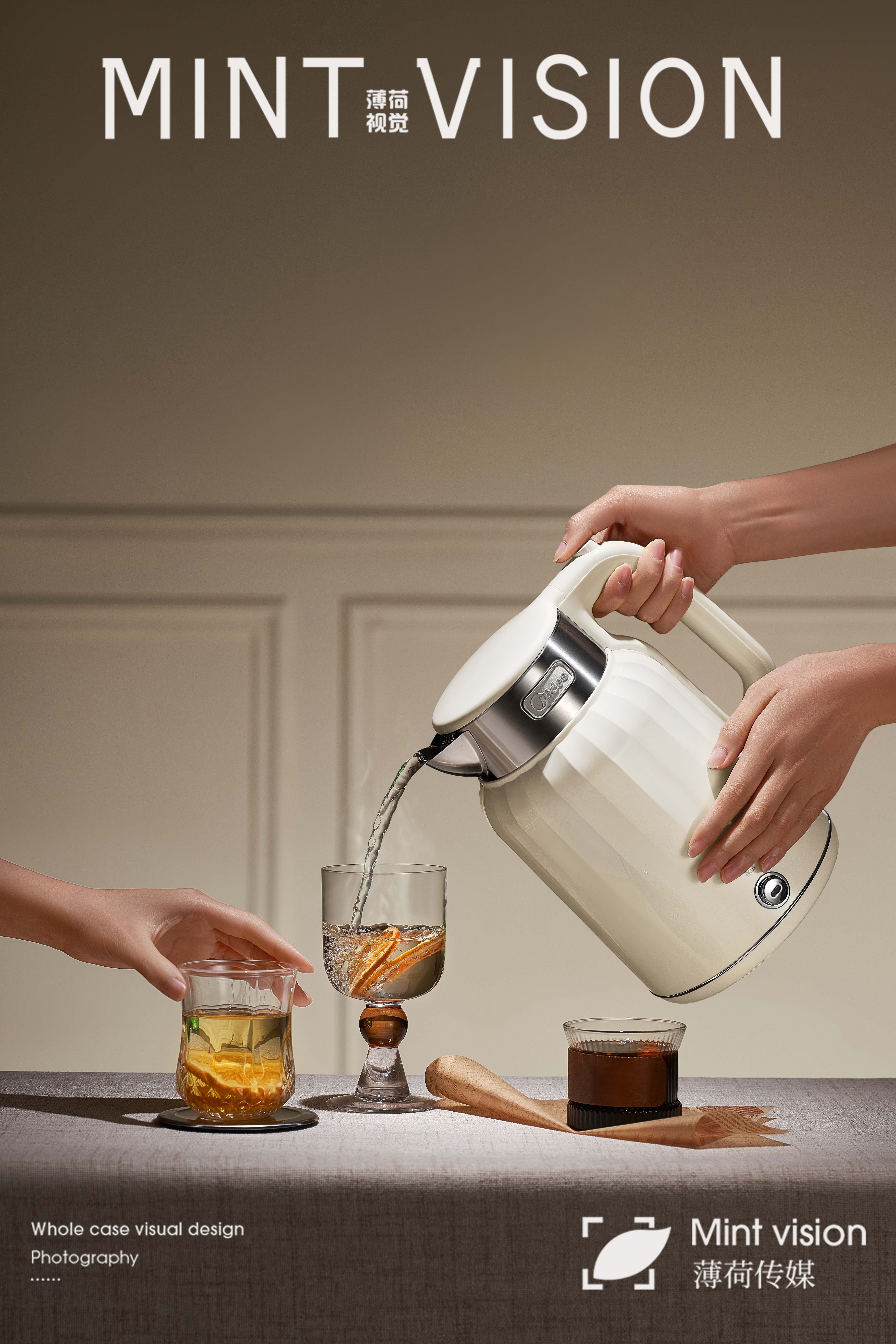 美的复古电水壶｜薄荷视觉_bohe摄影视觉-站酷ZCOOL