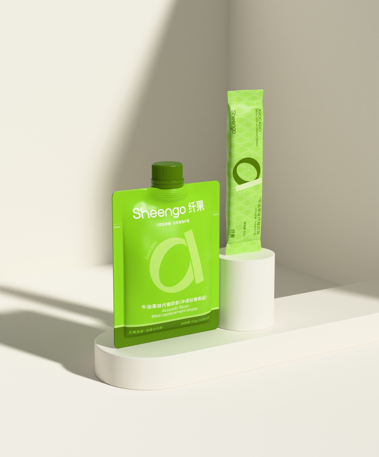 Sheengo纤果丨代餐奶昔品牌设计_Neil籽杉-站酷ZCOOL