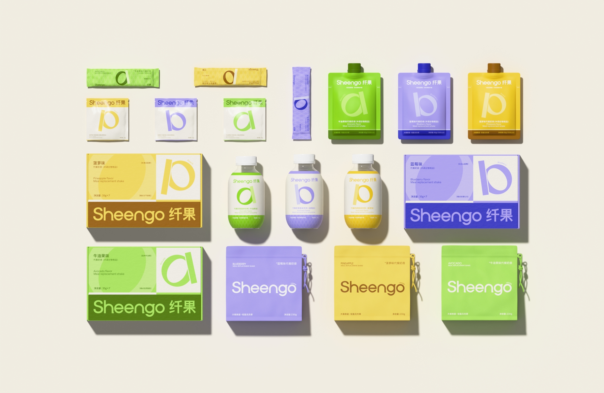 Sheengo纤果丨代餐奶昔品牌设计_Neil籽杉-站酷ZCOOL
