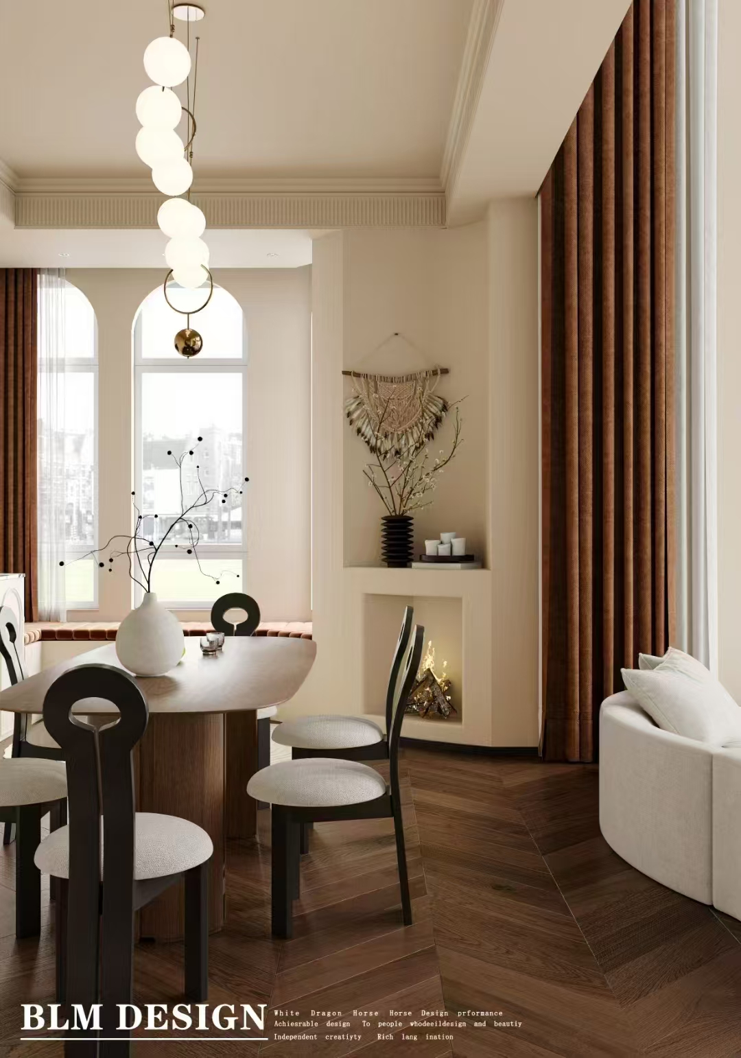 法式奶油_白龙马效果图筱筱-站酷ZCOOL