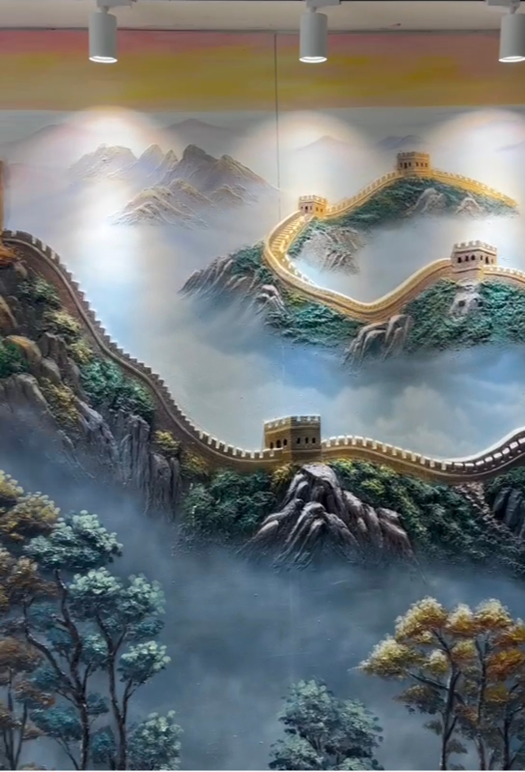 《钢铁脊梁》_墙面文化云轻先生-站酷ZCOOL