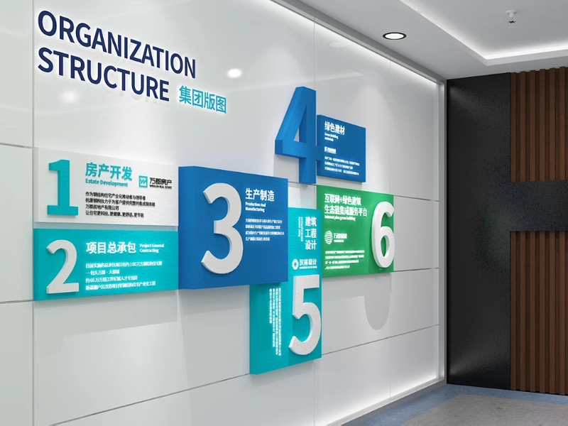 文化墙效果图_大白888-站酷ZCOOL