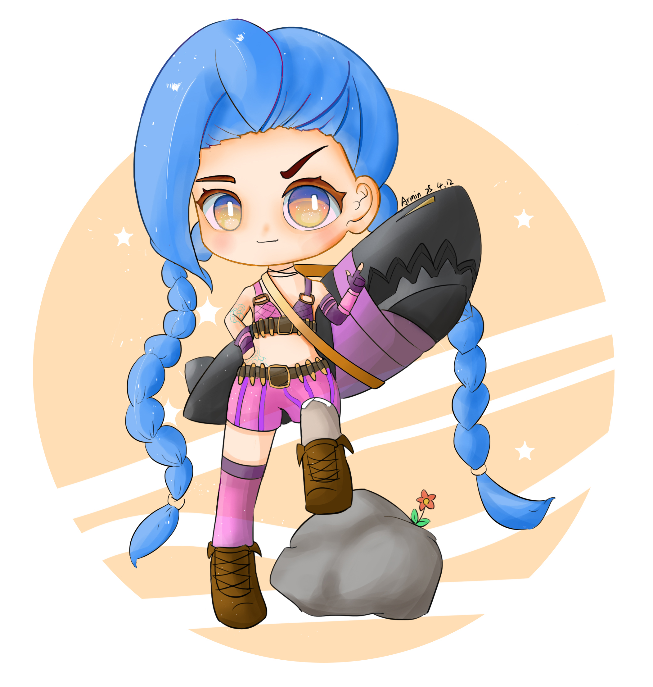 金克斯的含义就是Jinx，笨！_Z745716575-站酷ZCOOL