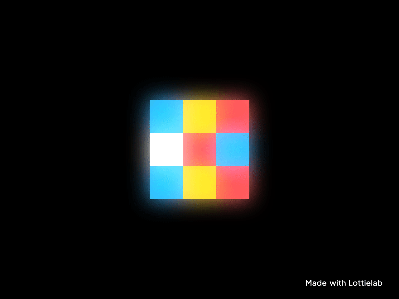 Lottie动效_旋转魔方 _北极熊UI-站酷ZCOOL