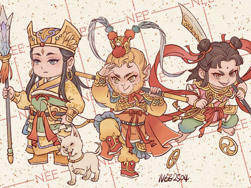 Q版西游角色_雷尼Nee-站酷ZCOOL