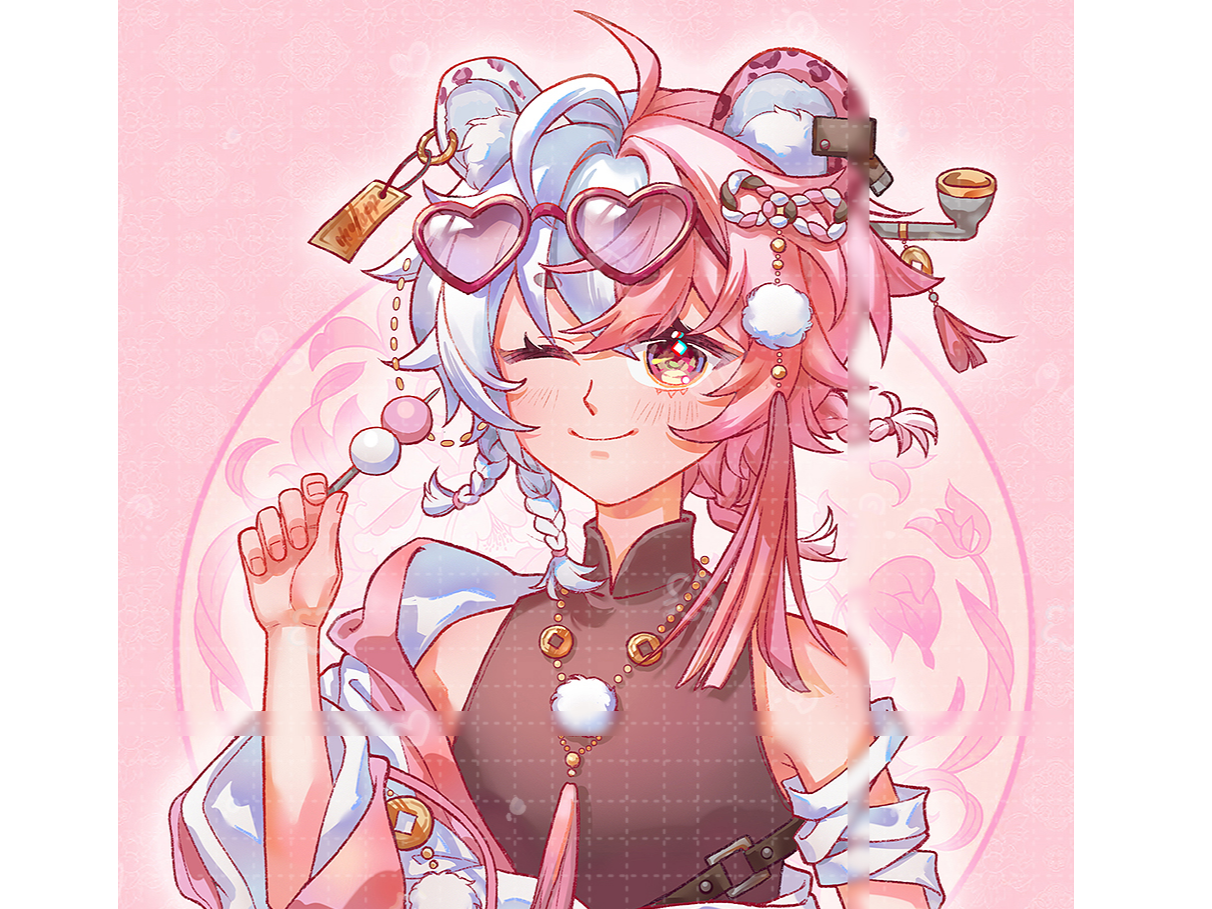 暖粉色系男孩胸像稿_荷萍-站酷ZCOOL