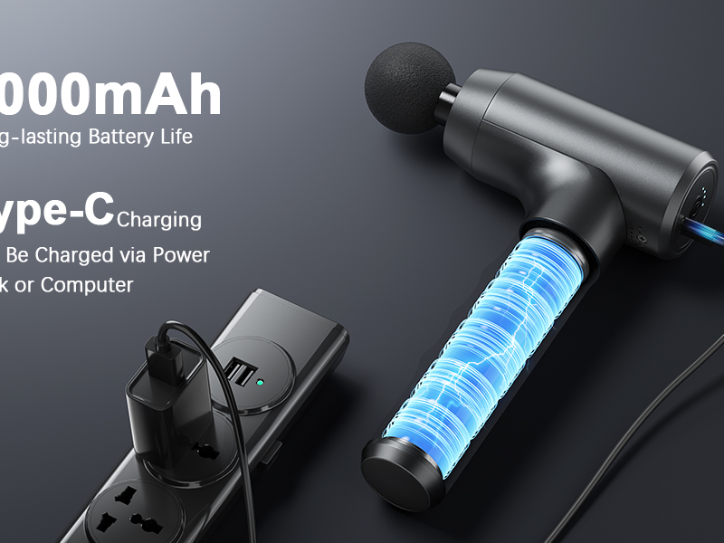 筋膜枪_梦夫啦-站酷ZCOOL