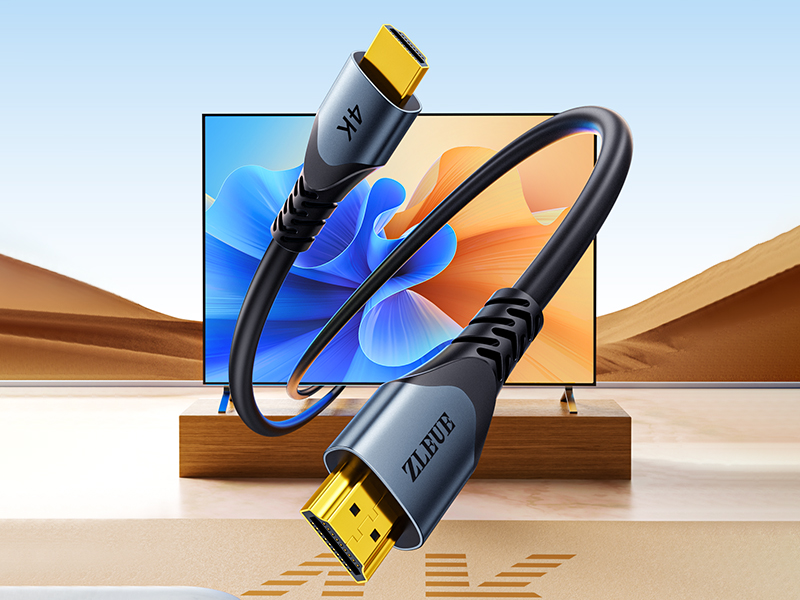 HDMI 2.0高清线丨铝合金款_水底月-站酷ZCOOL
