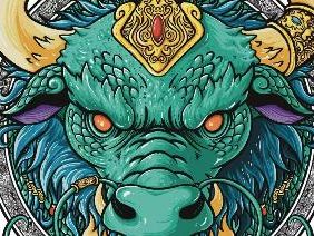 龙九子系列之毣余板绘_毣余1980-站酷ZCOOL