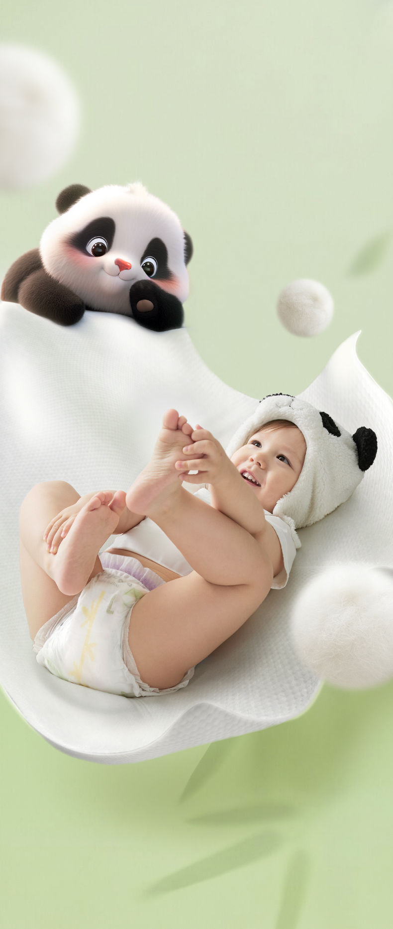 电商摄影｜秋冬&熊猫纸尿裤——萌宝暖冬，萌趣相伴_LiYu文化-站酷ZCOOL